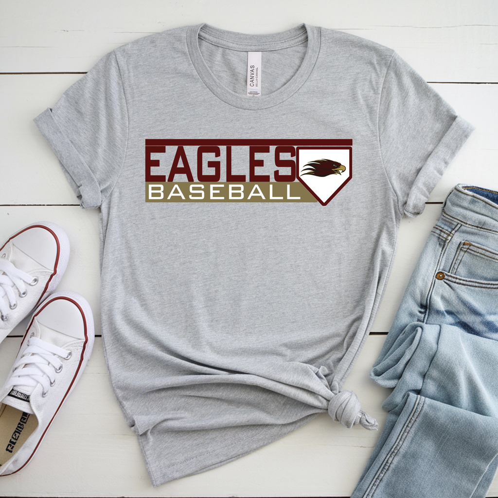 Silver Lake Eagles Baseball Emblem Top – Seven Feathers Boutique